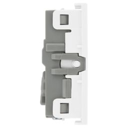 British General 20A Modular DP Key Switch White - Screwfix