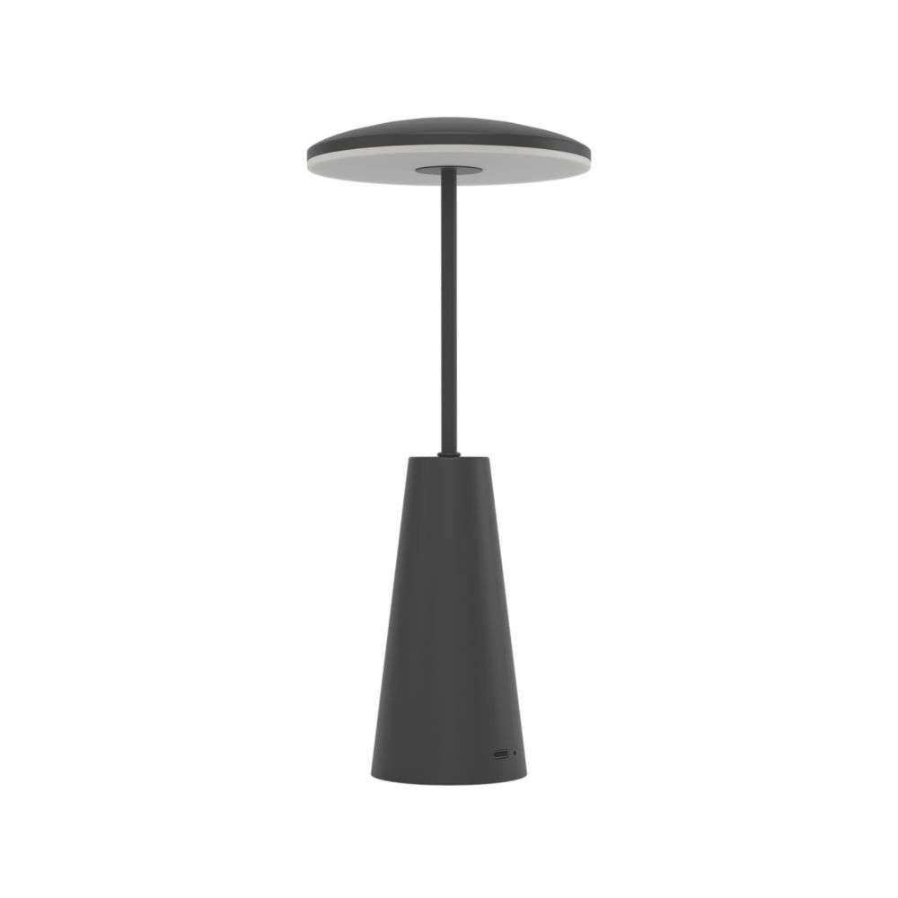 Eglo Piccola Rechargeable LED Portable Table Lamp Black 270lm - Screwfix