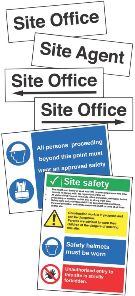 Site Safety & Navigation Signs Start Up Pack x | Safety Signs ...