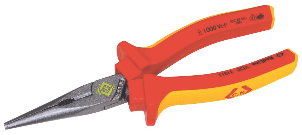 C.K VDE Long Nose Pliers 7 175mm