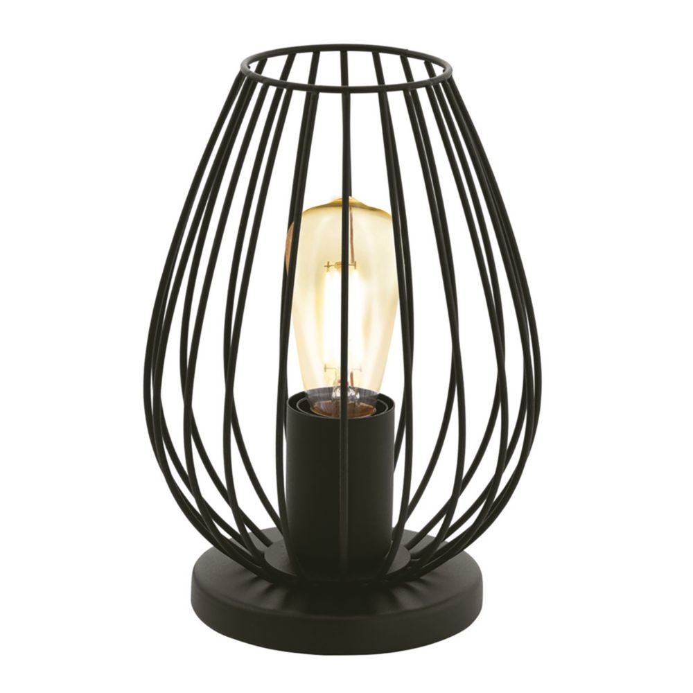Eglo Newtown Table Lamp Black - Screwfix