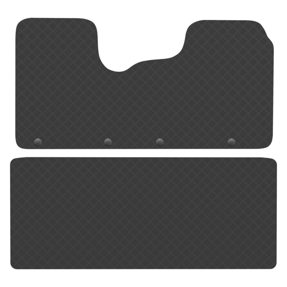 Car Mat Co. Vauxhall Vivaro Crew Cab 2014 - 2018 Rubber Car Mats 2 ...