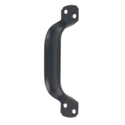 GateMate Classic Pressed Steel Handle Black Powder-Coated - Screwfix