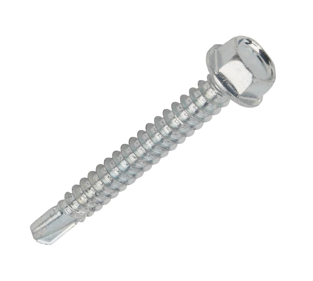 Easydrive Flange Self Drilling Screws 5.5mm x 55mm 100 Pack - Screwfix