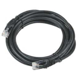 Philex Black Unshielded RJ45 Cat 6 Ethernet Cables 3m 10 Pack - Screwfix