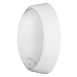 4lite Pylus Outdoor Round LED Wall & Ceiling Bulkhead With PIR Sensor ...