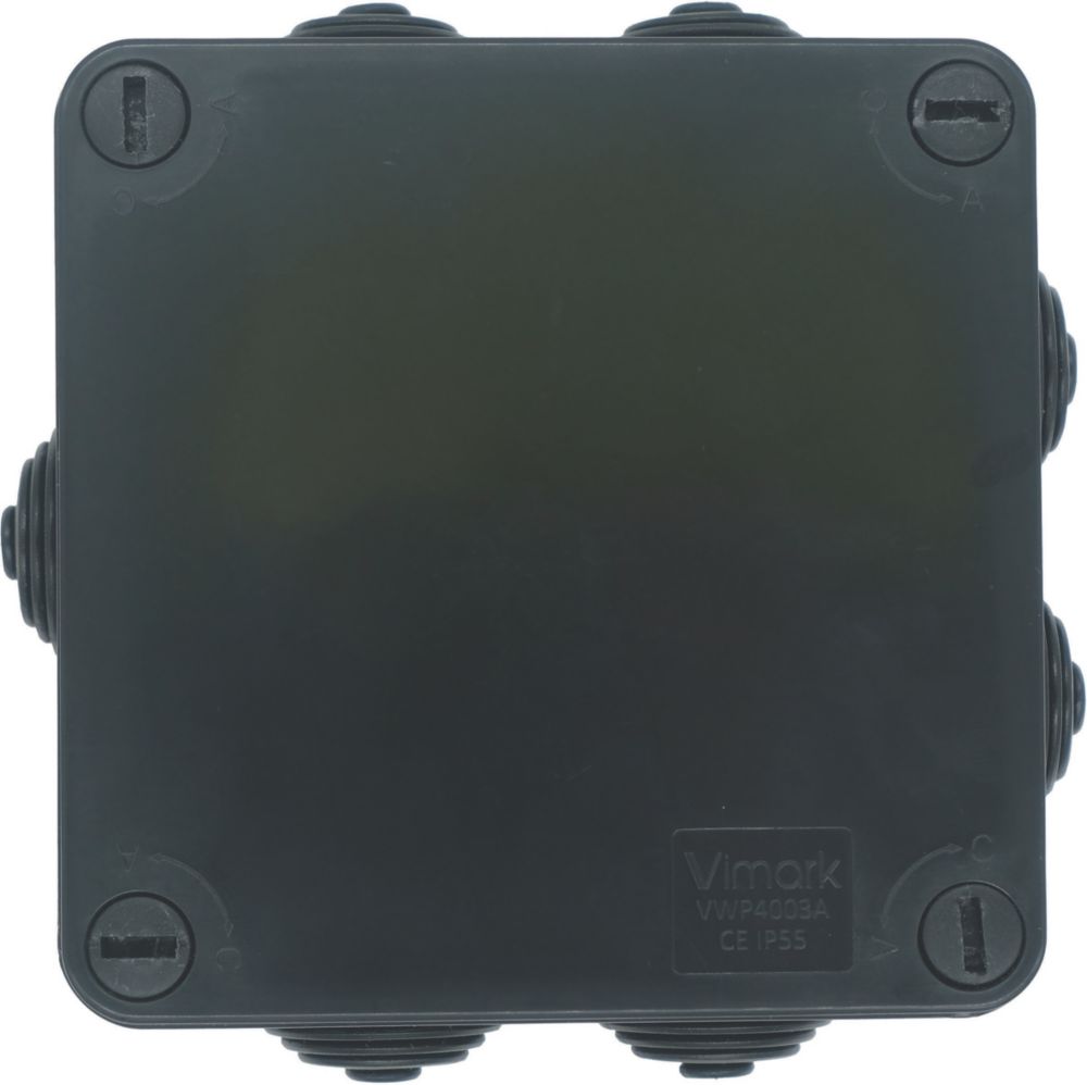 Vimark 7-Entry Square Junction Box with Knockouts 111mm x 61mm x 111mm ...
