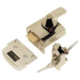 Yale 1 Star BS Night Latch Polished Brass 60mm Backset - Screwfix