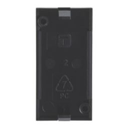 Contactum 1-Module Modular Blanking Plate Black - Screwfix