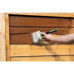Ronseal Fence Life Plus 9Ltr Dark Oak Shed & Fence Paint - Screwfix
