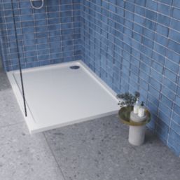 ETAL Pearlstone Matrix Rectangular Shower Tray White 1200mm x 900mm x ...