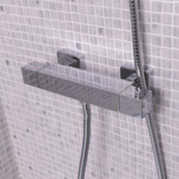 ETAL Pour Exposed Single Outlet Thermostatic Chrome Shower Valve - Screwfix