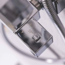 ETAL Pour Exposed Single Outlet Thermostatic Chrome Shower Valve - Screwfix