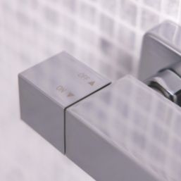 ETAL Pour Exposed Single Outlet Thermostatic Chrome Shower Valve - Screwfix