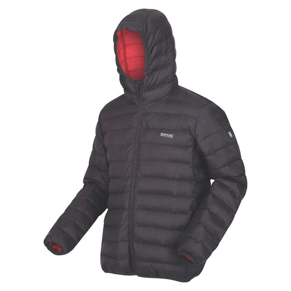 Regatta Hooded Marizion Jacket Ash (Danger Red) 2X Large 47" Chest ...