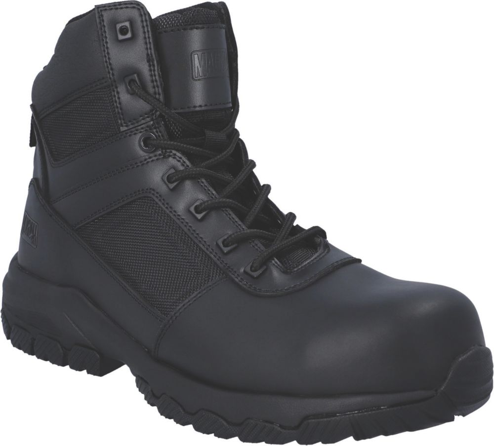 Magnum Vanguard 6.0 Size 5 Black Water-Resistant Safety Boots - Screwfix