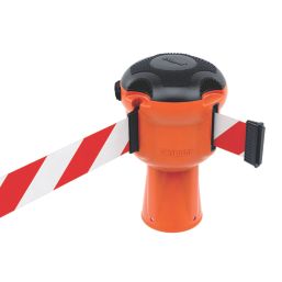 Skipper SKIPPER01 Retractable Barrier with Red / White Tape Orange 9m ...