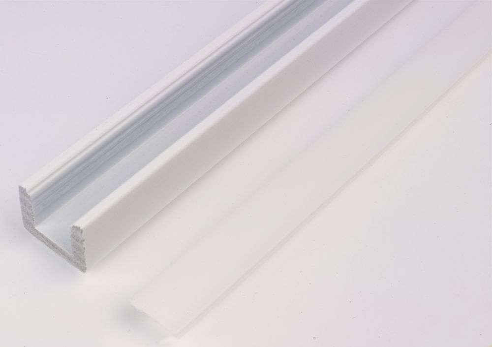 NMC LED Multipurpose Lighting Profile White 2m x 20mm x 25mm 10 Pack ...