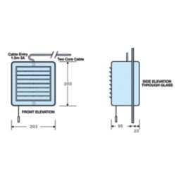 Manrose WF150A 150mm (6") Axial Kitchen Extractor Fan White 220-240V ...