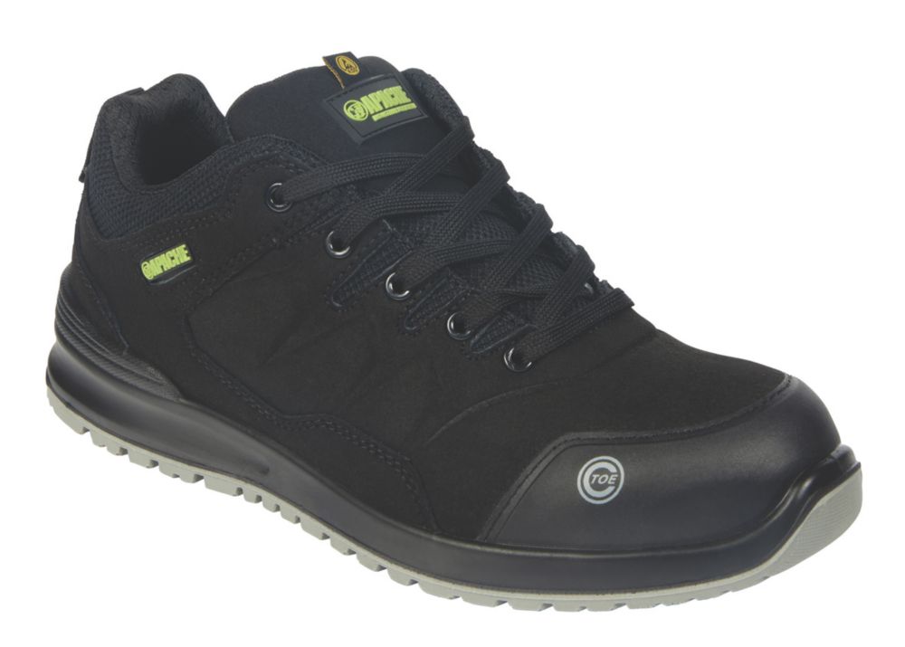Apache Brampton Size 9 Black Water-Resistant Safety Trainers - Screwfix