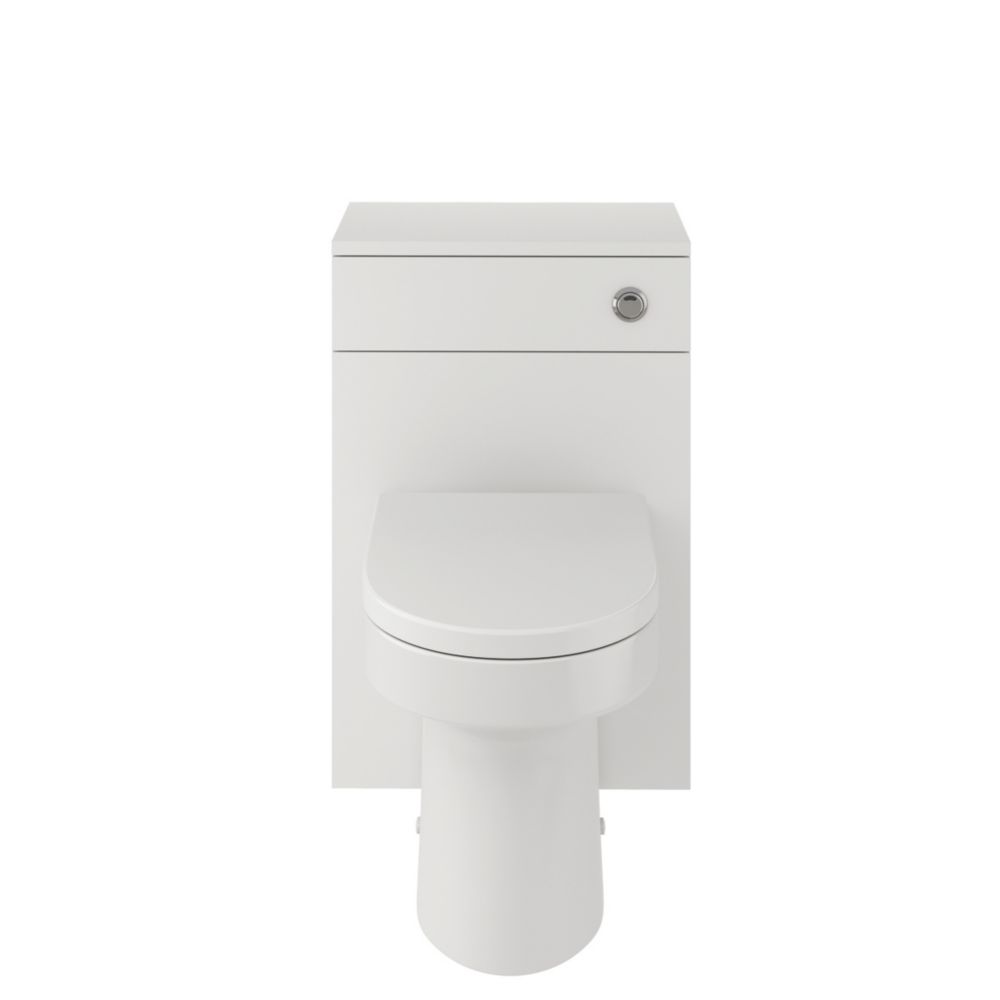 Idaho Bathroom Unit with Back-to-Wall Toilet & Concealed Cistern White ...