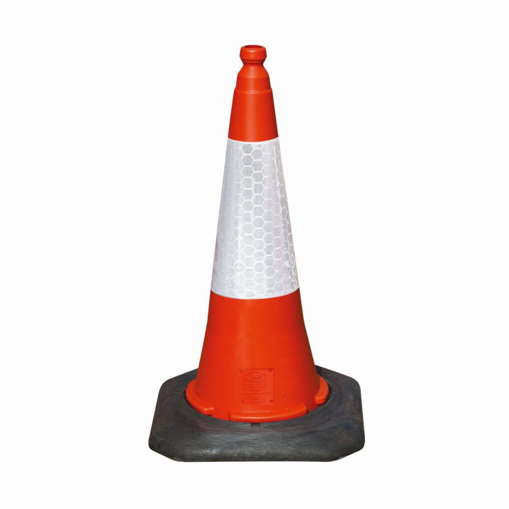 JSP Navigator Traffic Cone with Sealbrite Sleeve 75cm - Screwfix