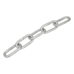 Essentials Side-Welded Zinc-Plated Long Link Chain 10mm x 10m - Screwfix
