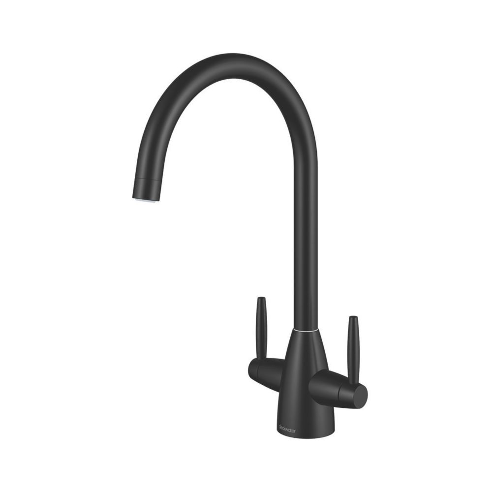 Clearwater Tutti Monobloc Mixer Tap Matt Black | Kitchen Mixer Taps ...