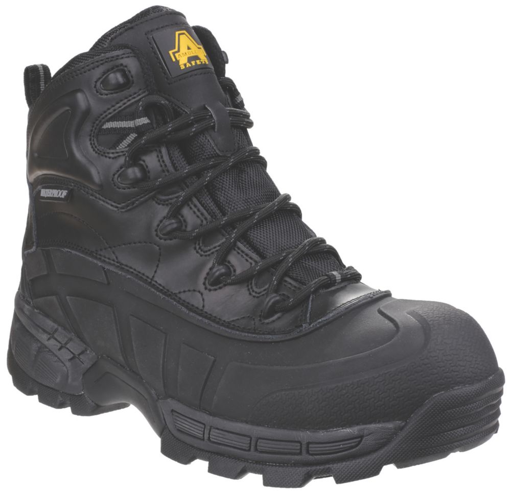 Amblers FS430 Orca Hybrid Size 8 Black Waterproof Safety Boots - Screwfix