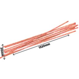 Carpet Gripper Rods 100 Pack - Screwfix