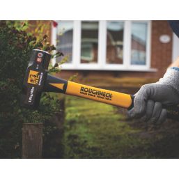 Roughneck Fibreglass Mini Sledge Hammer 4lb (1.8kg) - Screwfix