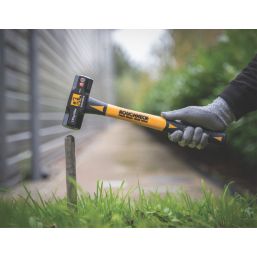 Roughneck Fibreglass Mini Sledge Hammer 4lb (1.8kg) - Screwfix