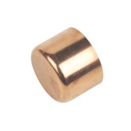 Flomasta Copper End Feed Stop Ends 28mm 2 Pack - Screwfix