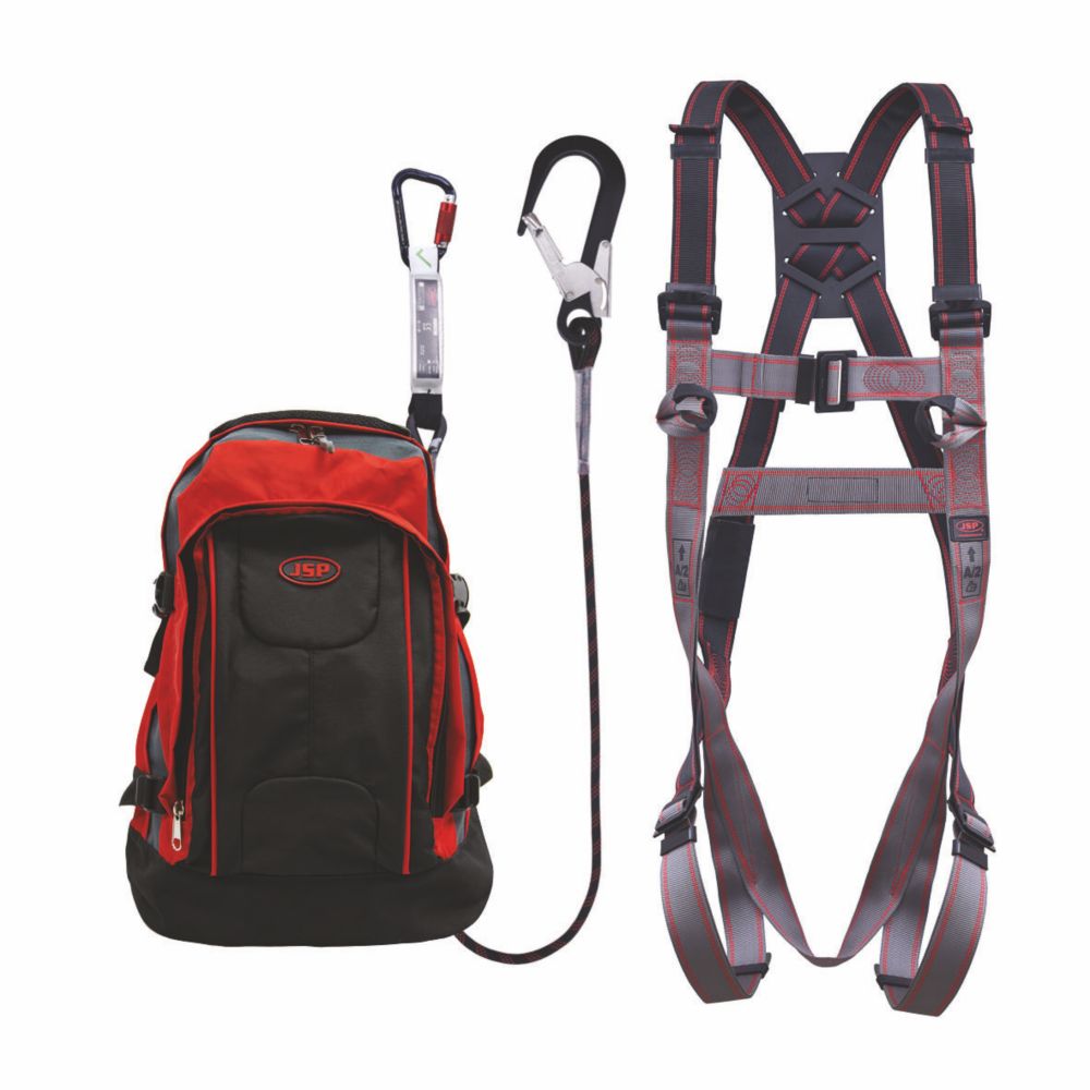 JSP Pioneer Twin Tail Fall Arrest Kit with Lanyard 2m - Screwfix
