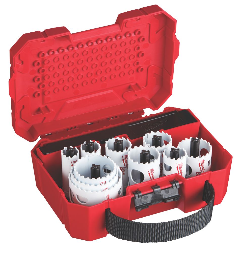Milwaukee Hole Dozer 10-Saw Multi-Material Holesaw Set - Screwfix