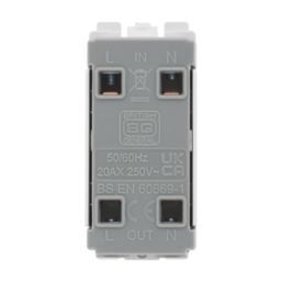 British General Nexus 20A Grid DP Immersion Heater Switch White with ...