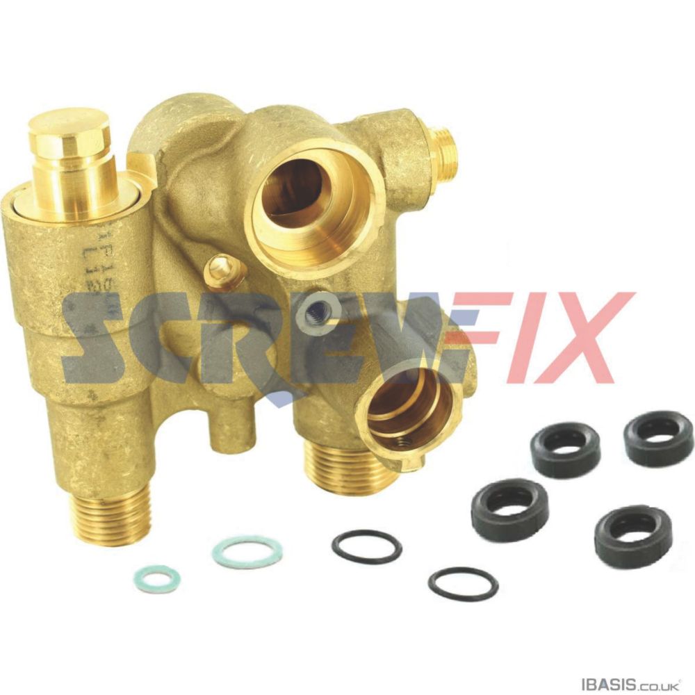 Baxi 7213614 Brass Flow Assembly - Screwfix