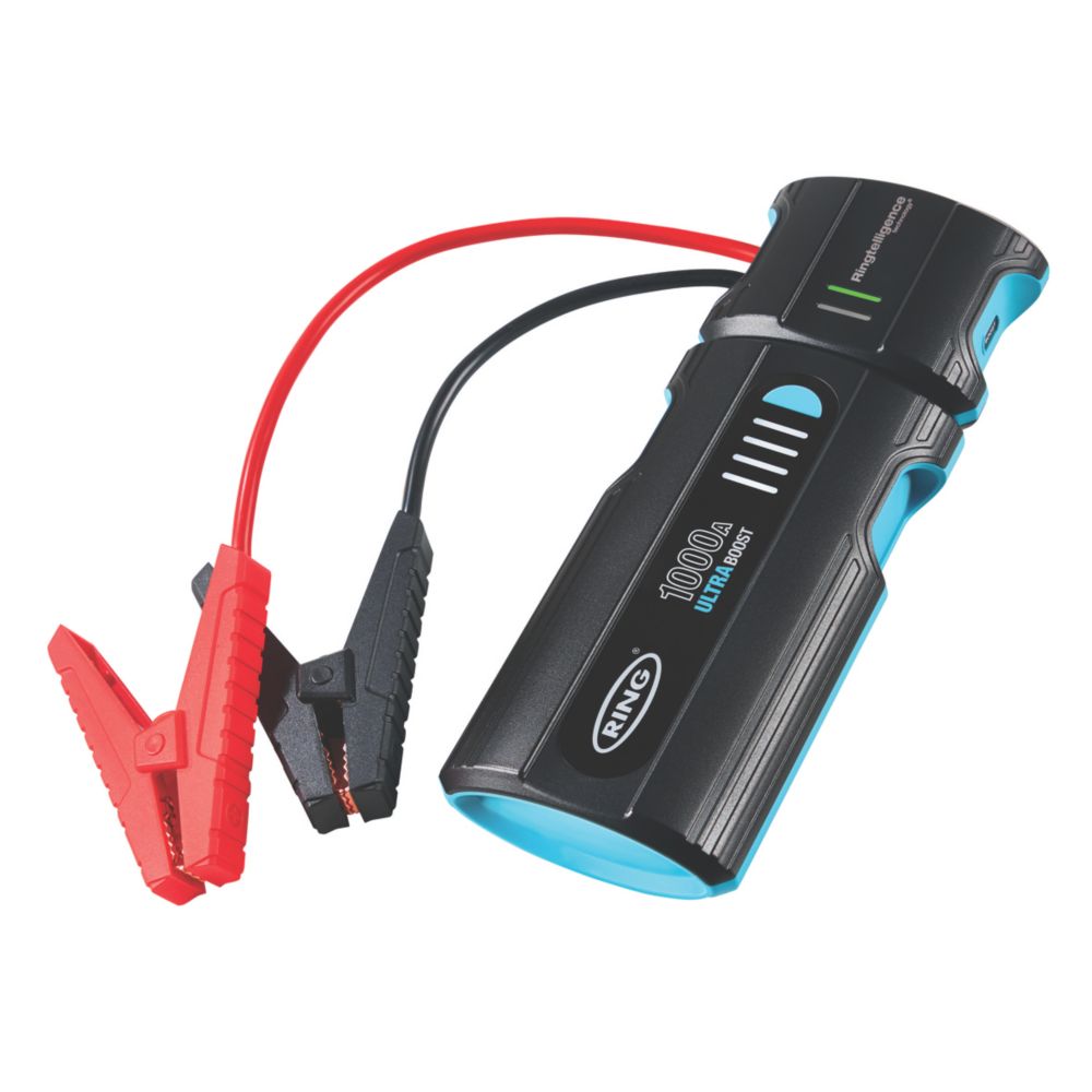 Ring RJS020 1000A Lithium Jump Starter + Type A & C USB Charger - Screwfix