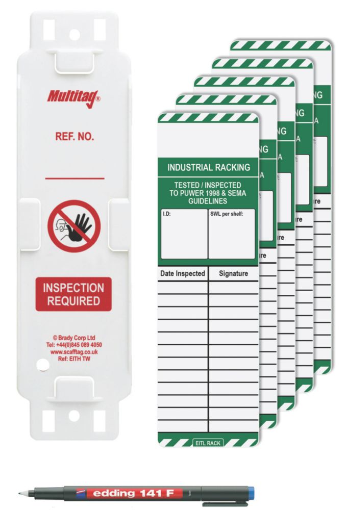 Scafftag Racking Tag Kit 7 Pieces - Screwfix