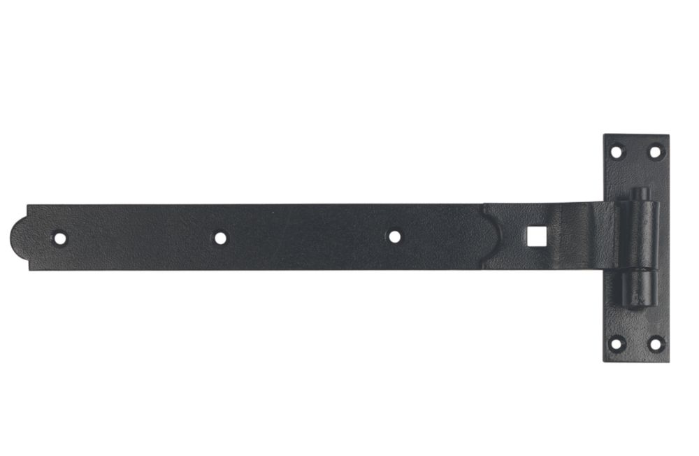 GateMate Black Cranked Band & Hook on Plate 164mm x 18" x 450mm 2 Pack ...