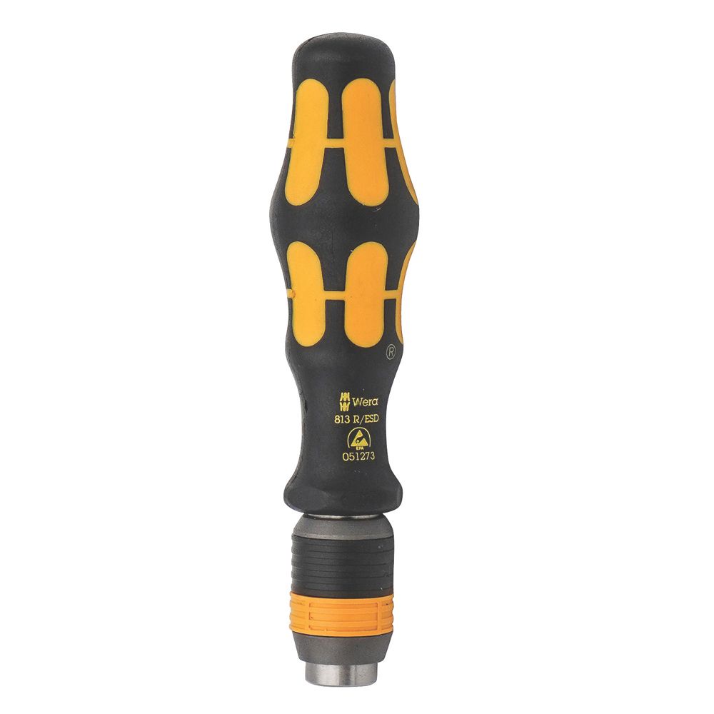 Wera 813 R 1/4" Hex ESD Bit-Holding Handle - Screwfix