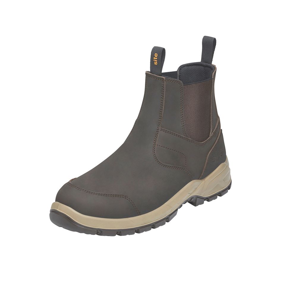 Site Merrien 2.0 Size 10 Brown Waterproof Steel Toe Cap Safety Dealer ...