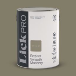 LickPro 5Ltr Smooth Greige 03 Masonry Paint Screwfix