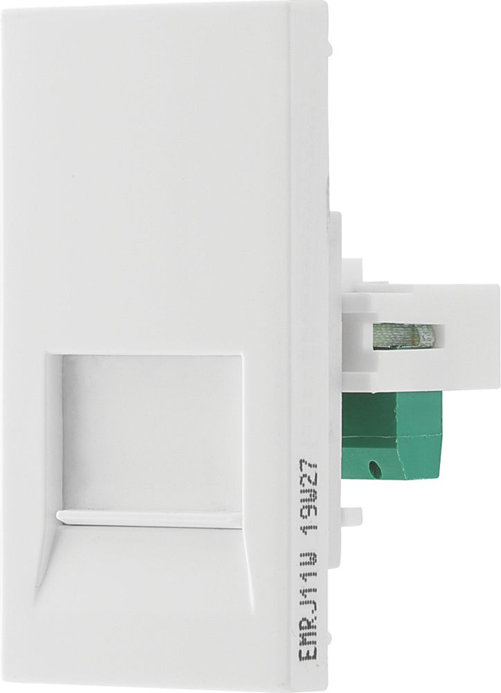 British General Modular RJ11 Telephone / Data Socket White - Screwfix
