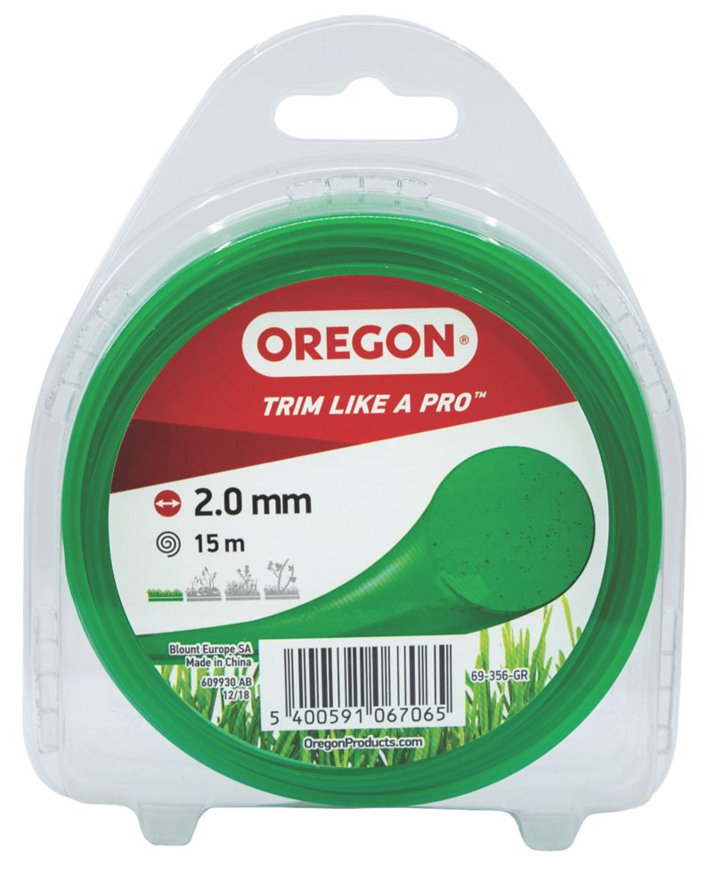 Oregon Green Trimmer Line 2mm x 15m - Screwfix