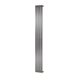 Towelrads Merlo 1800mm x 310mm 1876BTU Anthracite Vertical Designer ...