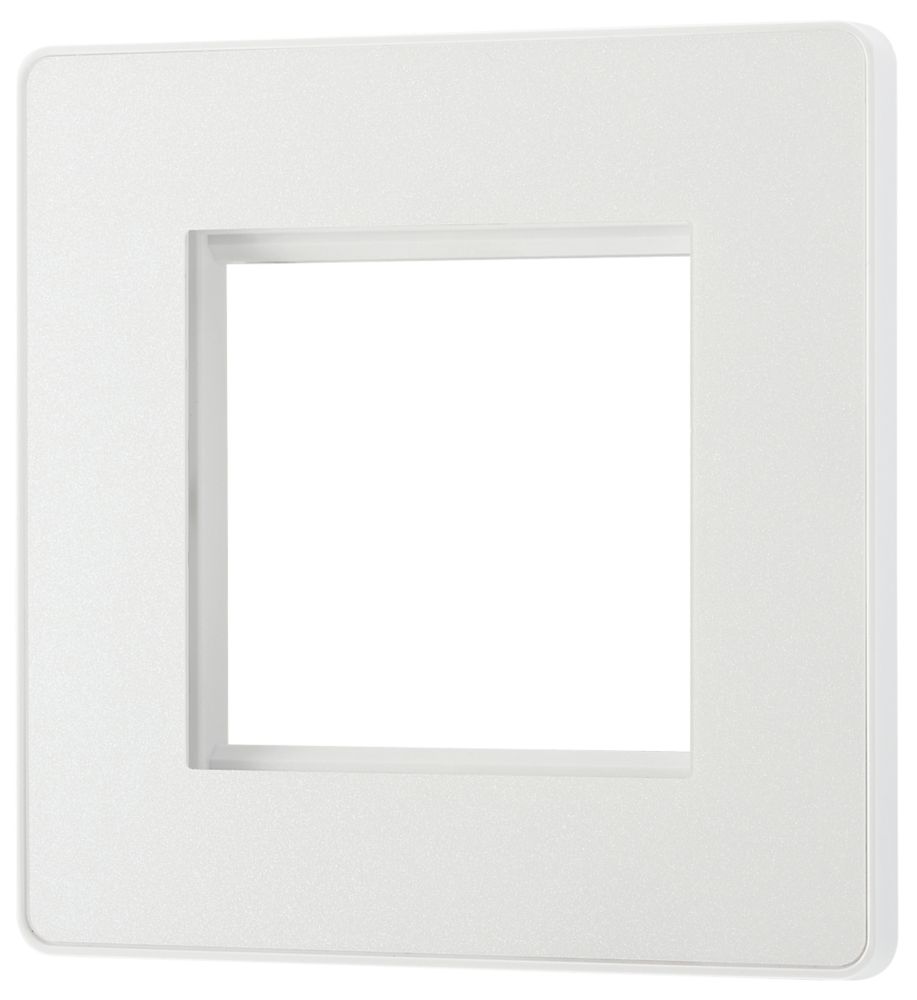 British General Evolve 2-Module Modular Faceplate Pearlescent White ...