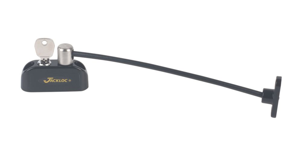 Jackloc The Pro 5 Window Restrictor Black 200mm - Screwfix