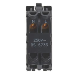 Contactum Green Neon Power Indicator with Black Inserts 230V - Screwfix