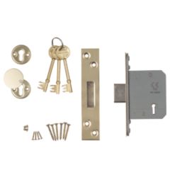 Smith & Locke Fire Rated Stainless Brass BS 5-Lever Mortice Deadlock ...